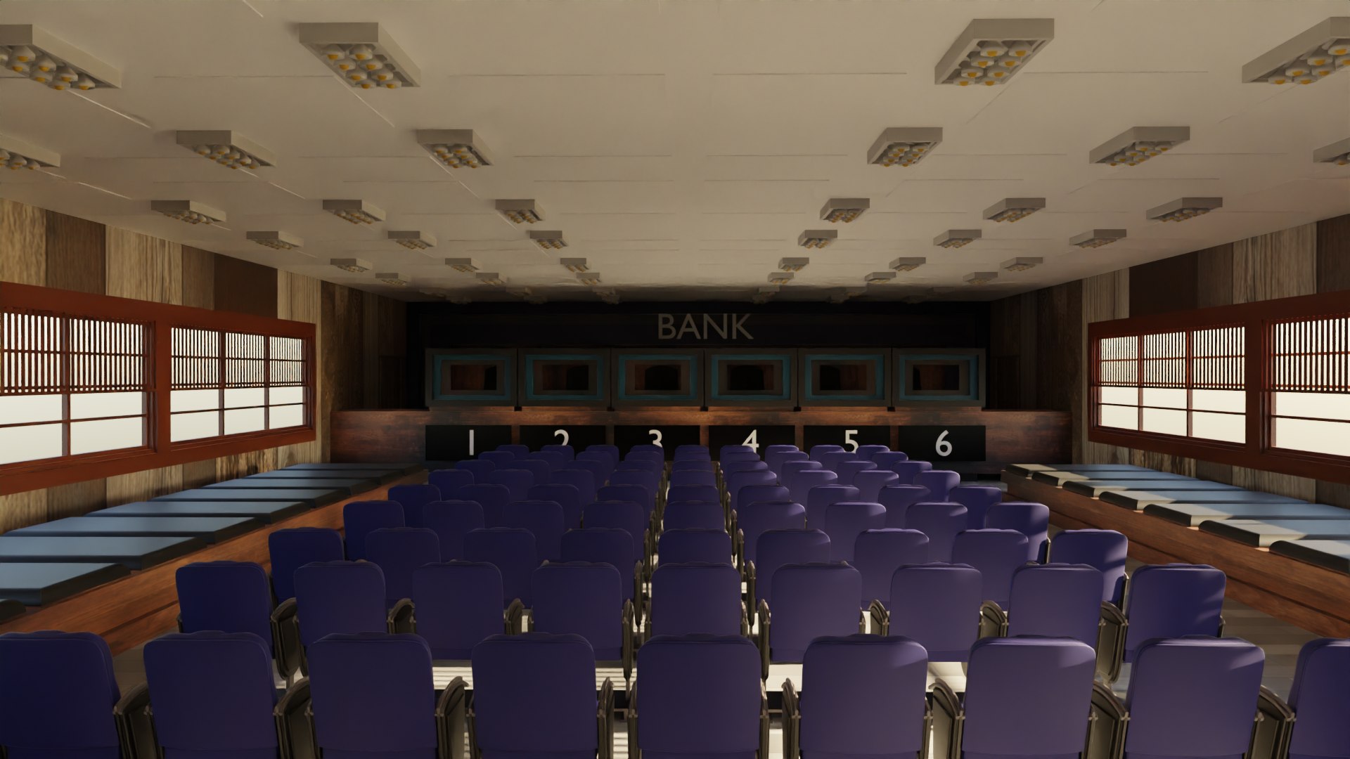 Bank Interior 3D Model - TurboSquid 2179799