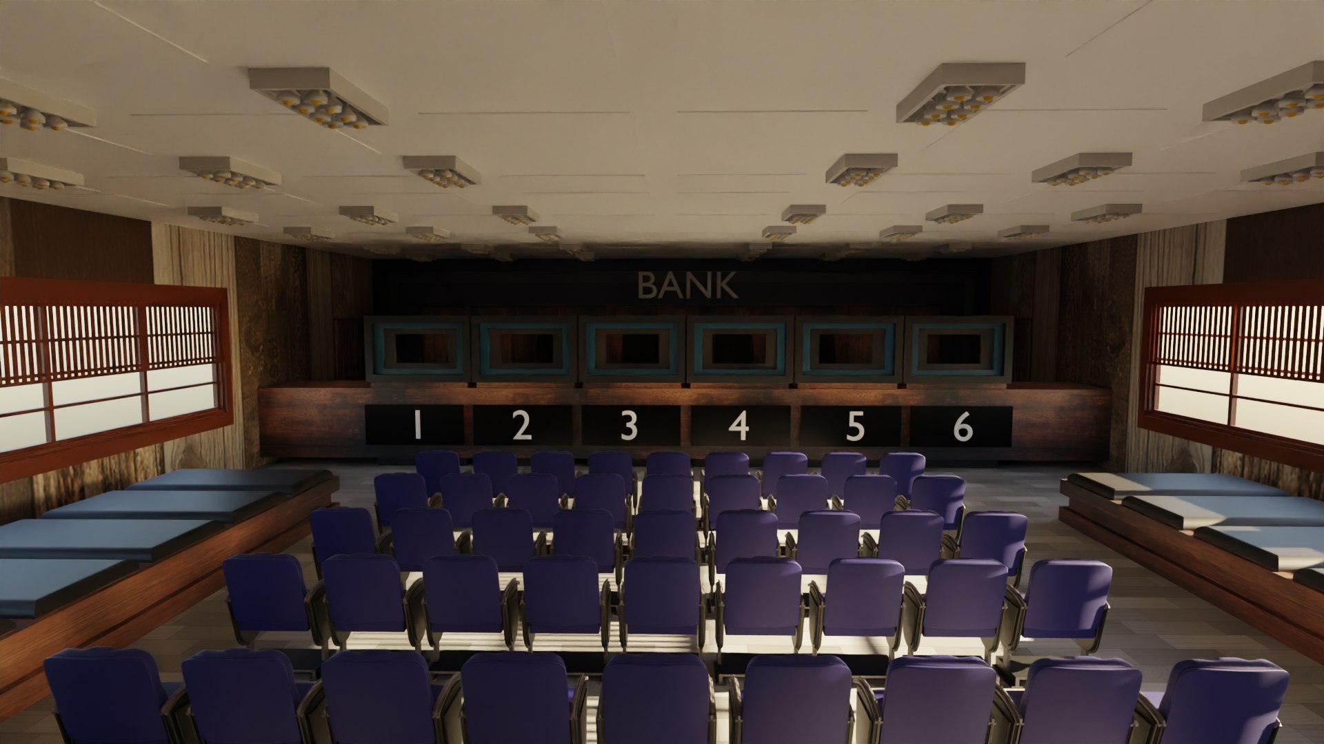 Bank Interior 3D Model - TurboSquid 2179799