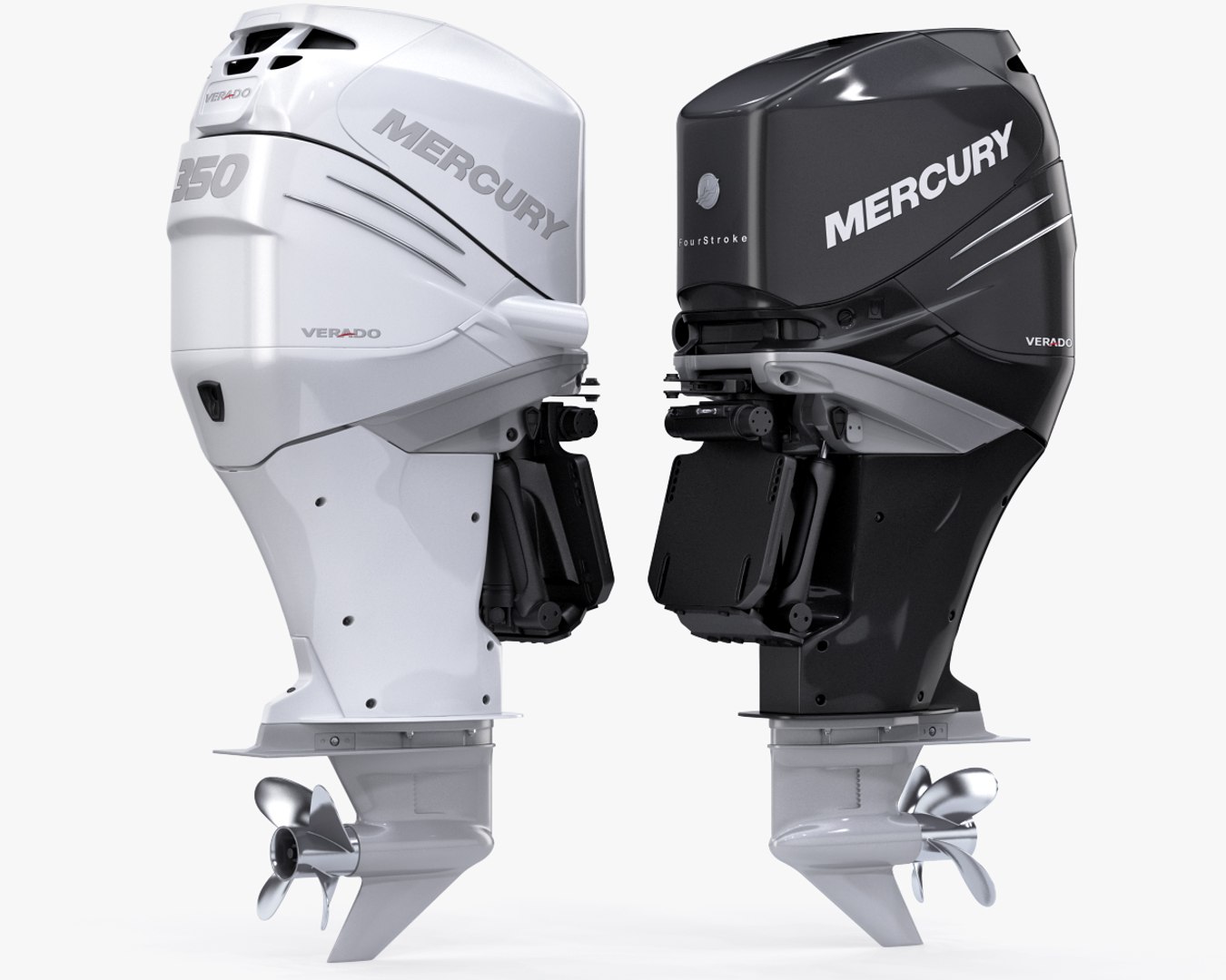 Mercury Verado 350 Power 3d Model