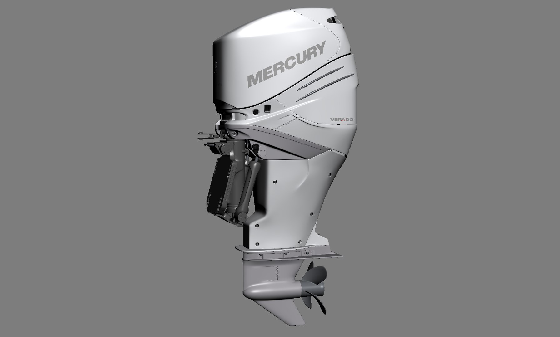 Mercury Verado 350 Power 3d Model
