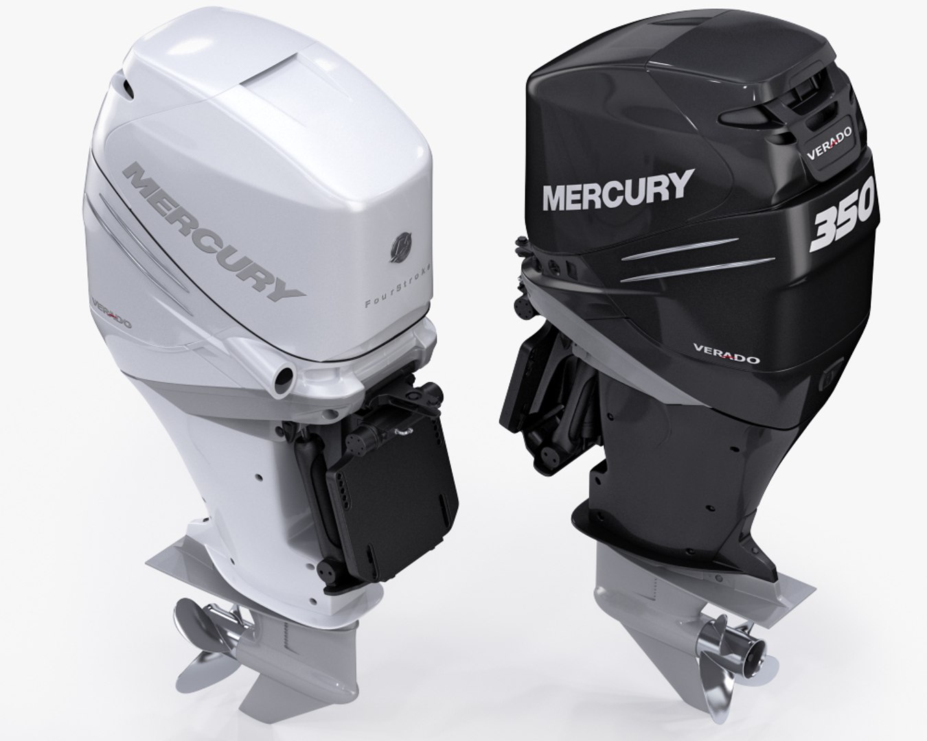 Mercury Verado 350 Power 3d Model