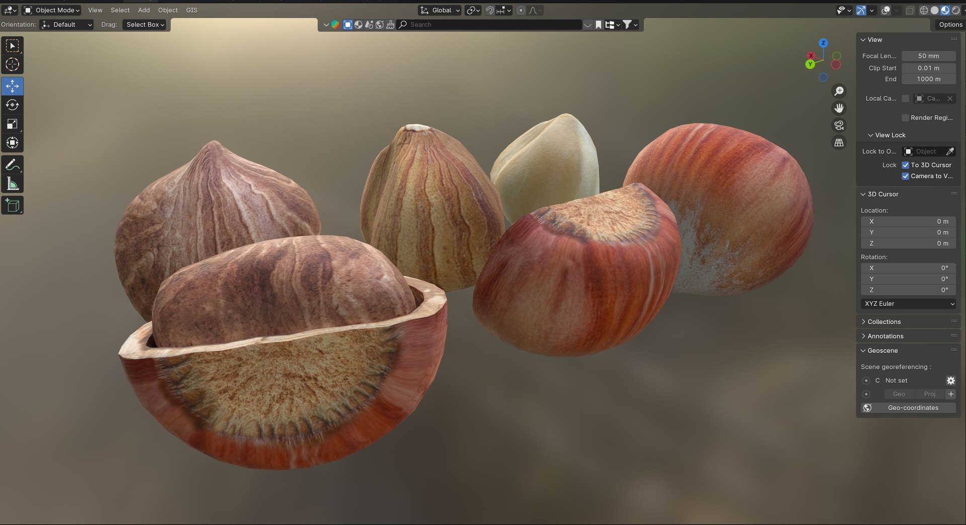 Hazelnut Collection 3D - TurboSquid 2397448