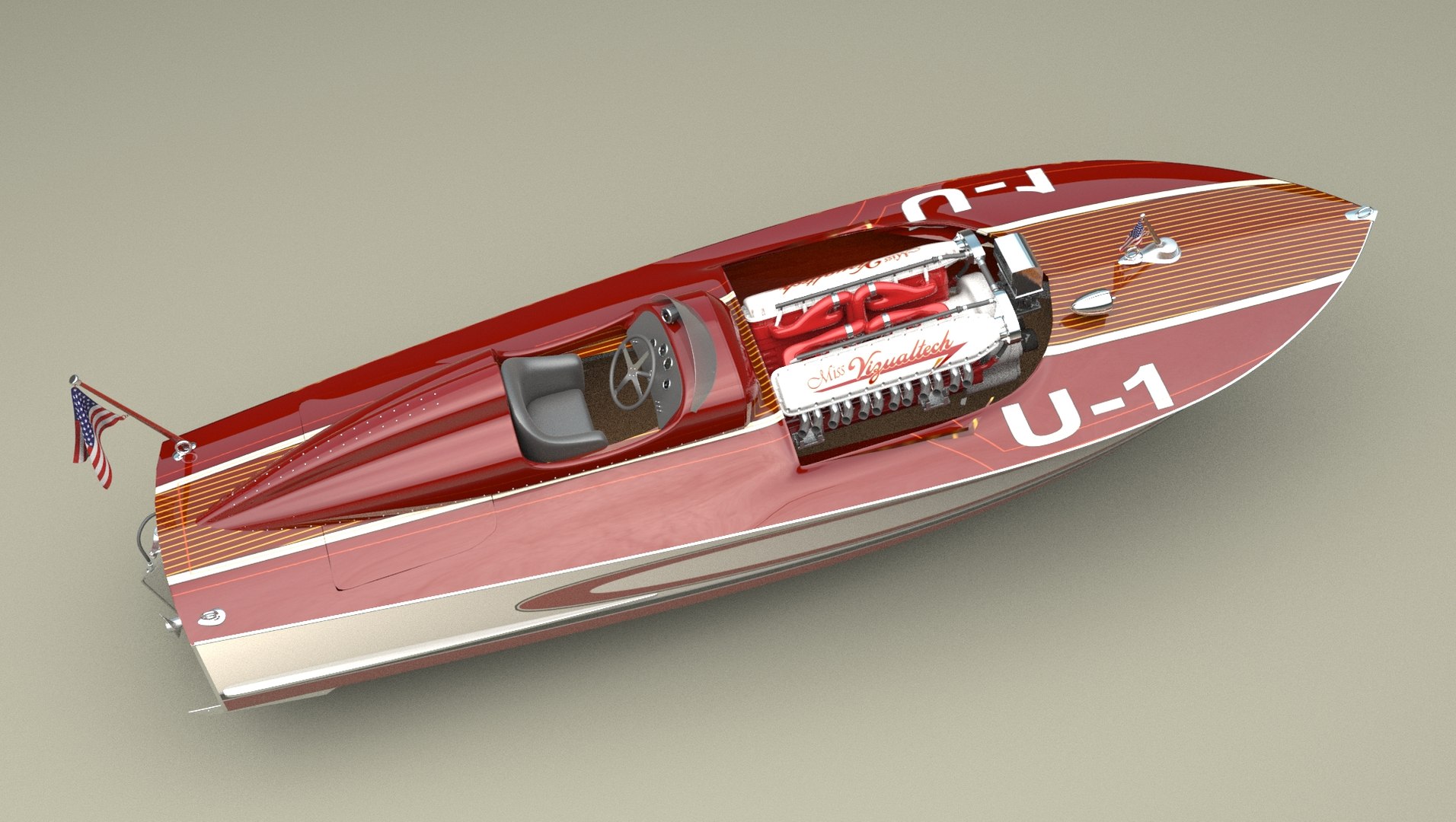 3D Allison Boat Speedboat - TurboSquid 1670364