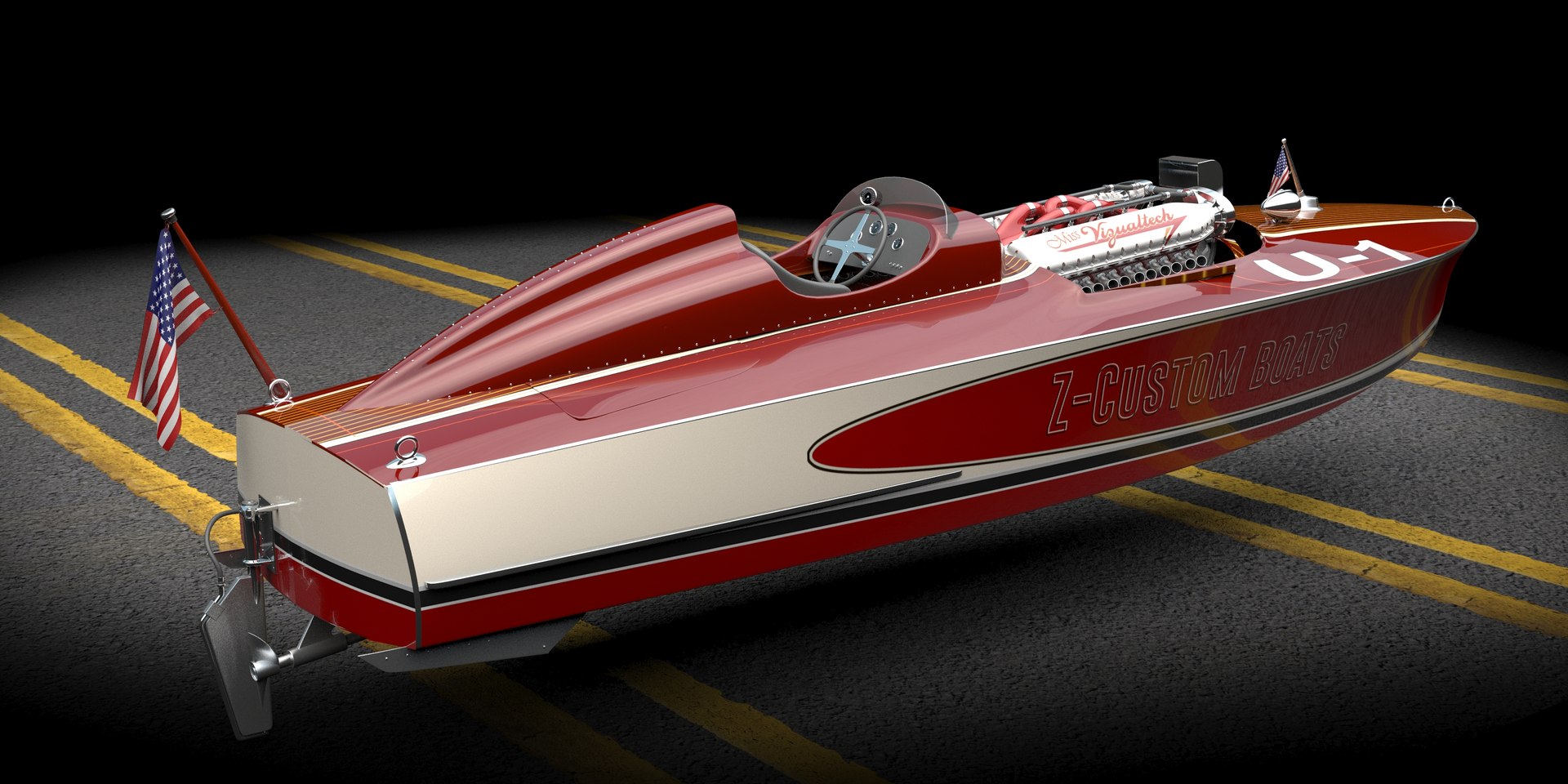 3D Allison Boat Speedboat - TurboSquid 1670364