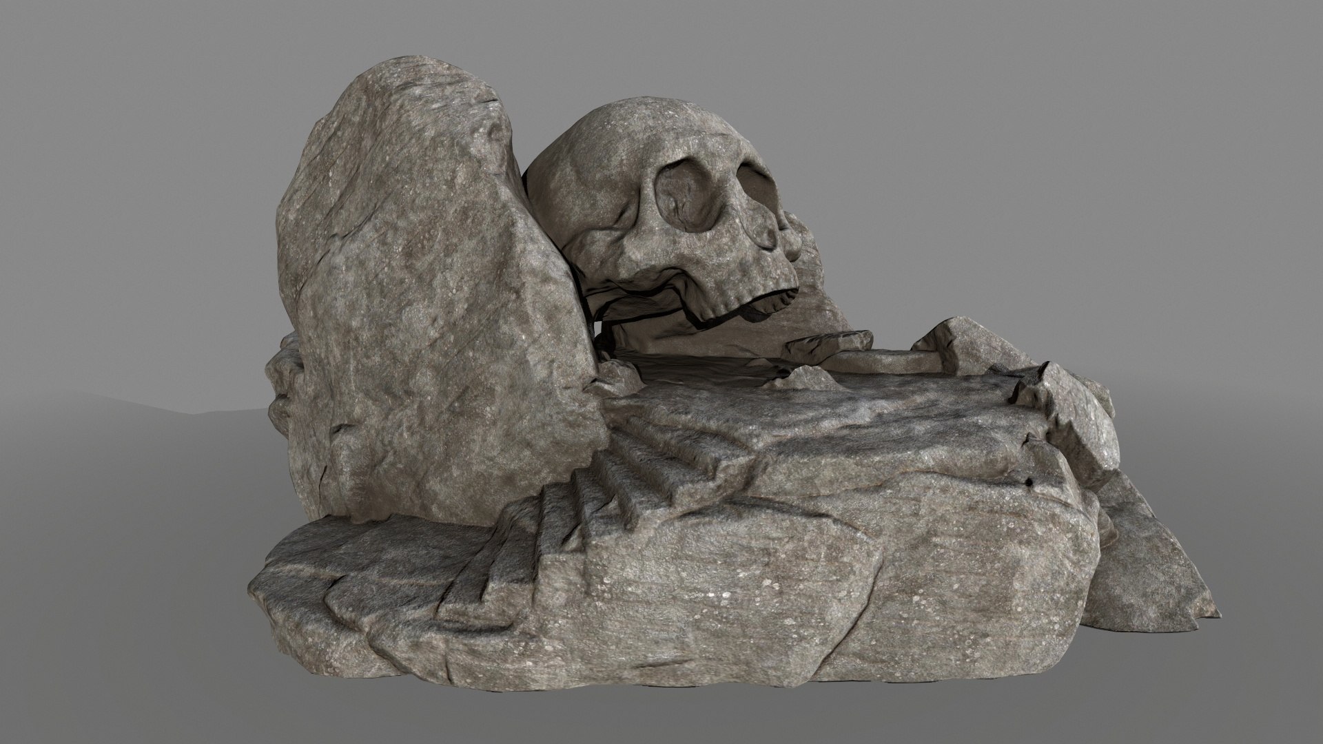 3D skull cave model - TurboSquid 1341910