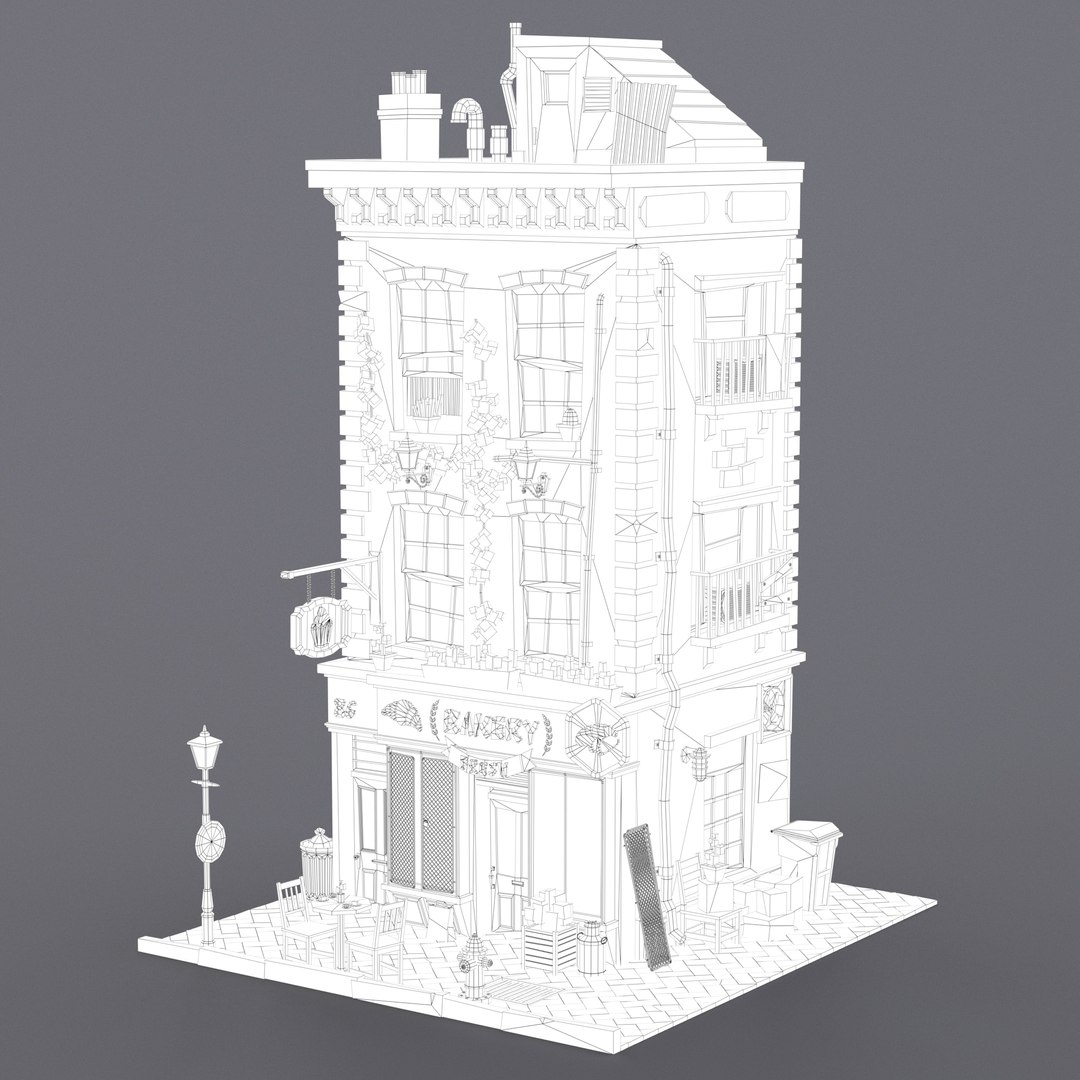 3D Low Poly Bakery 01 Model - TurboSquid 2006121