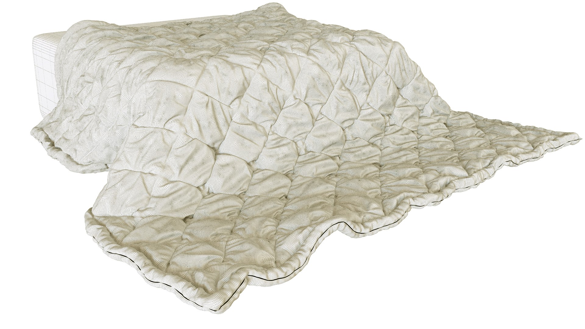 Quilted Blanket 3D Model - TurboSquid 2063733