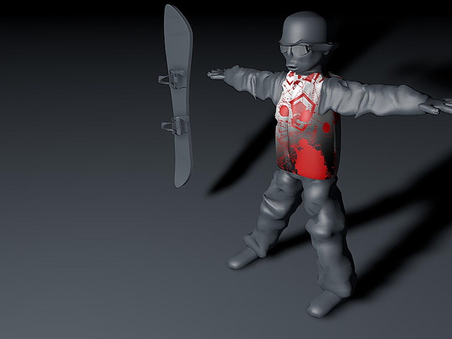 3D snowboarder - TurboSquid 1235992