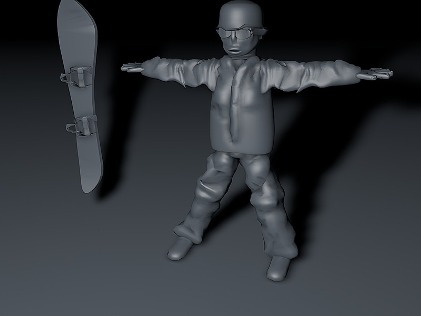 3D snowboarder - TurboSquid 1235992