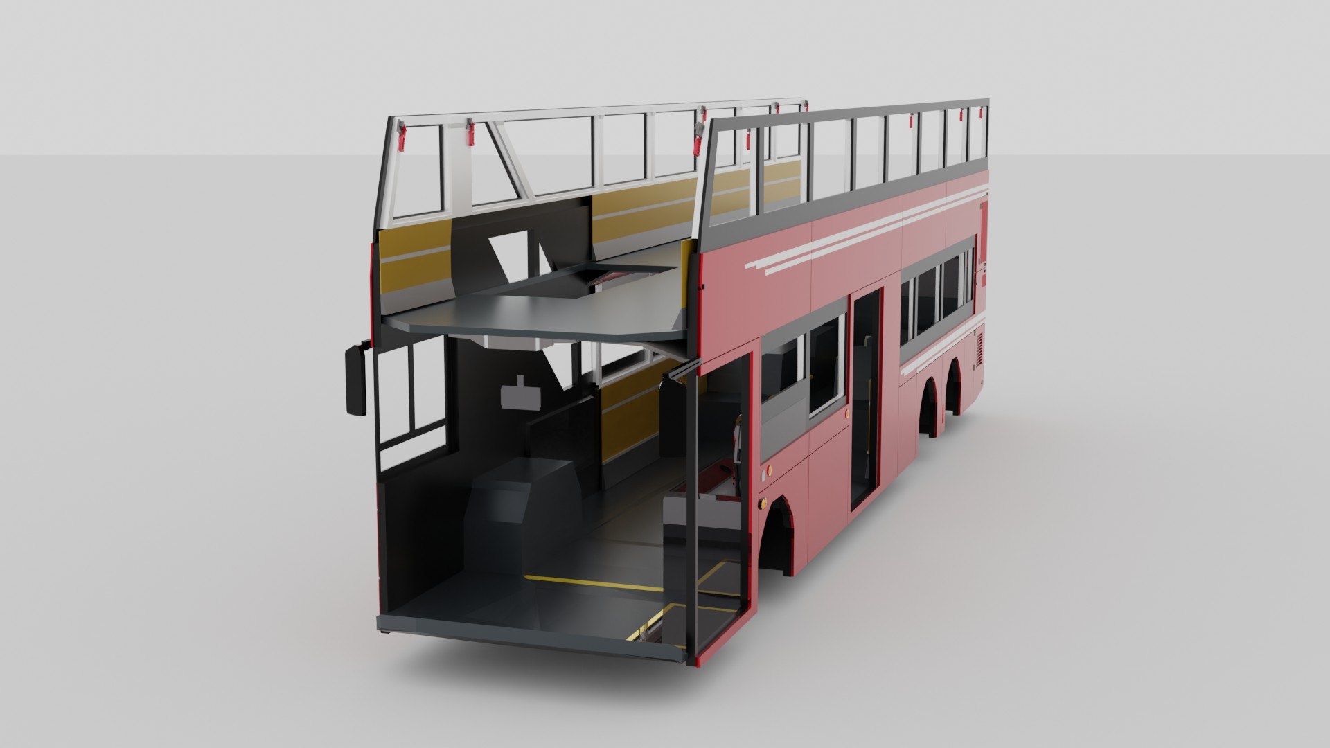 3D Hong Kong Volvo B8L 128 Meters Bus - TurboSquid 1917587