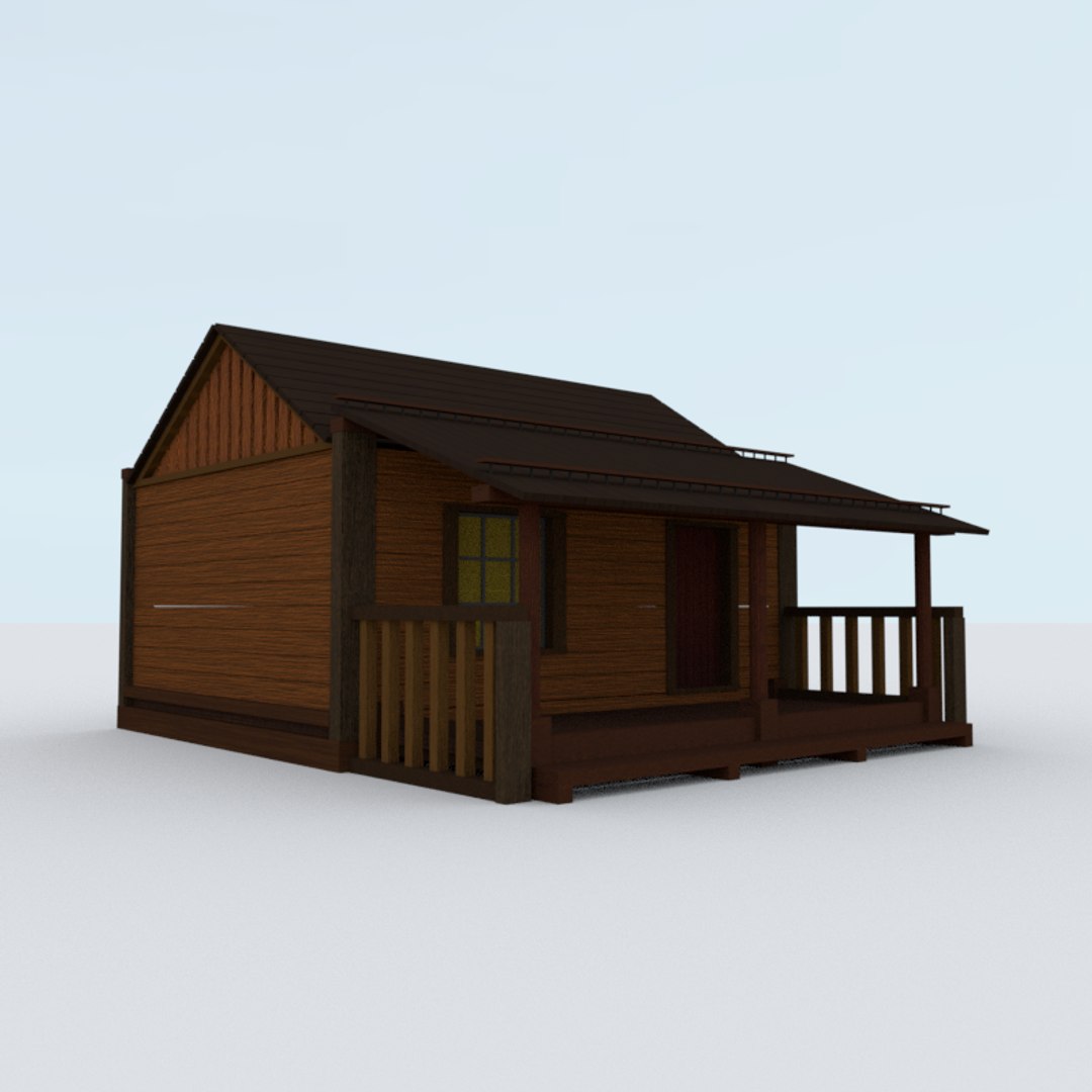 3D Small Wooden House - TurboSquid 1443165