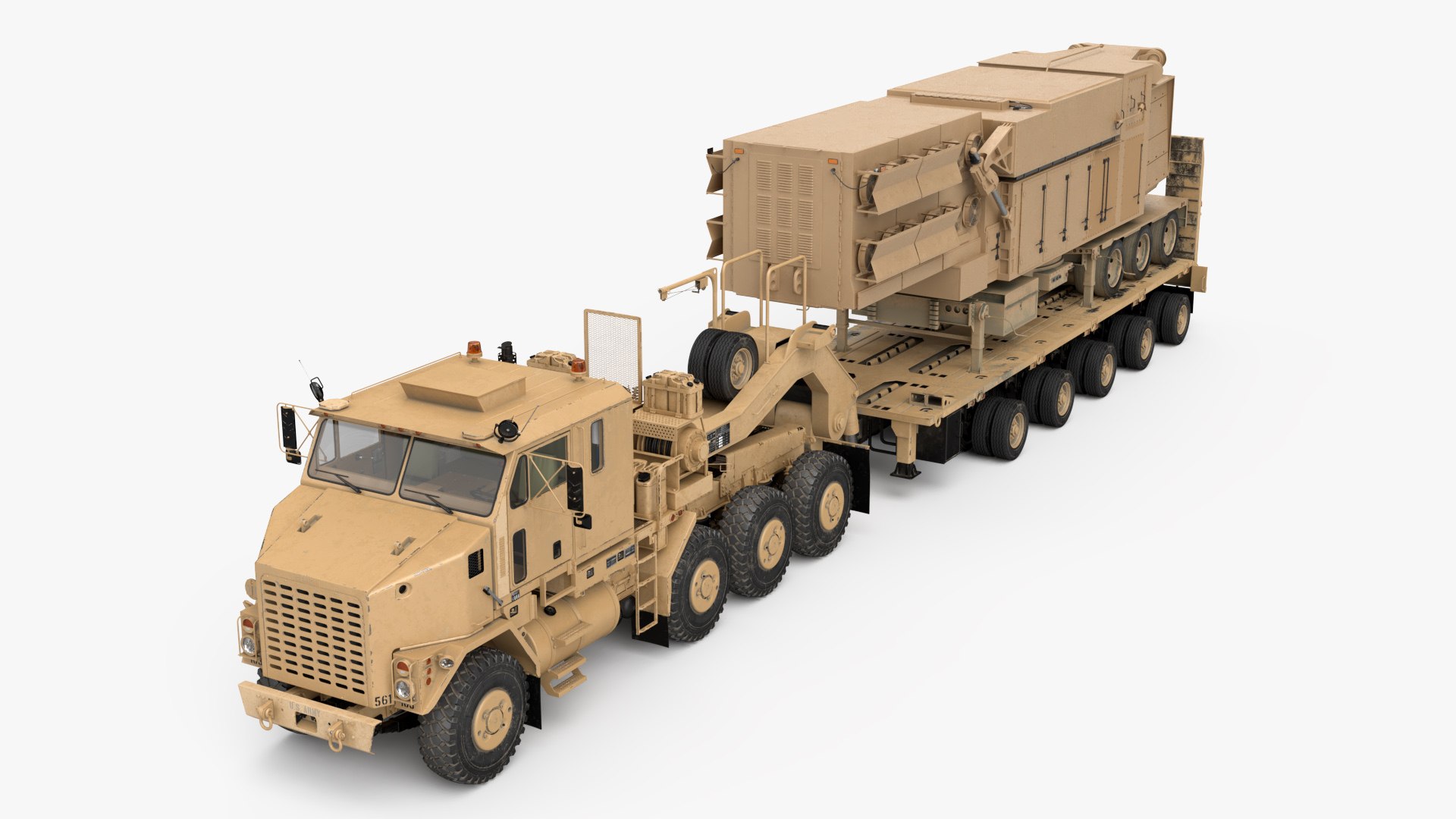 3D Tactical Radar Transport Heavy Hauler Sand Model - TurboSquid 2454379
