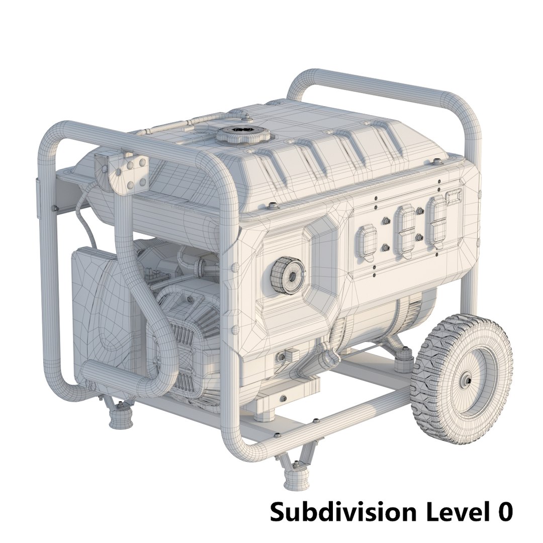 3D Portable Generator Model - TurboSquid 1271163