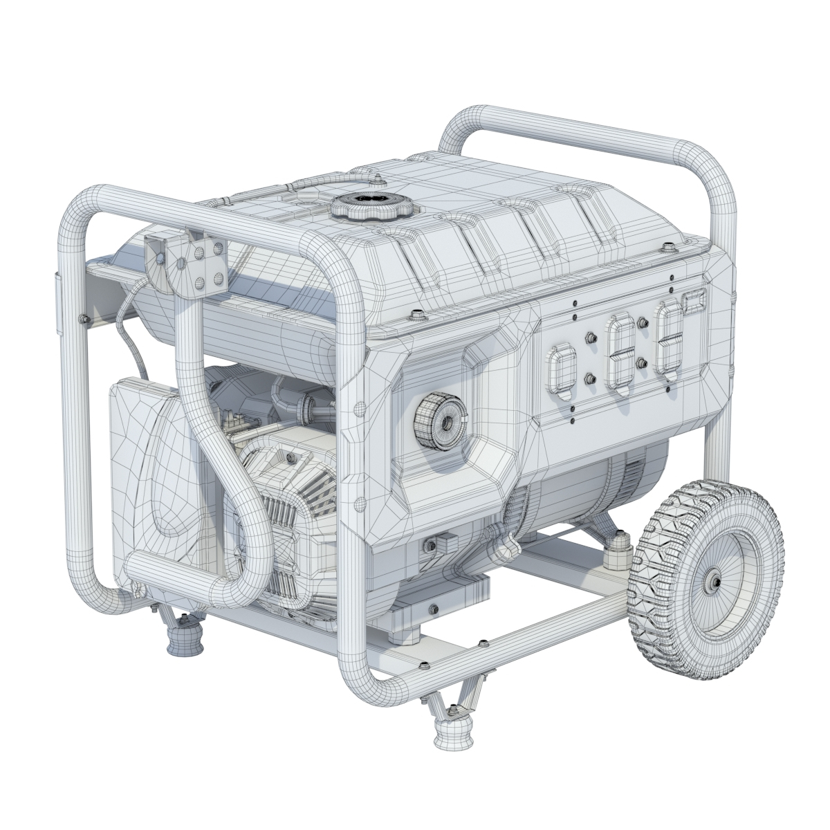 3D portable generator model - TurboSquid 1271163
