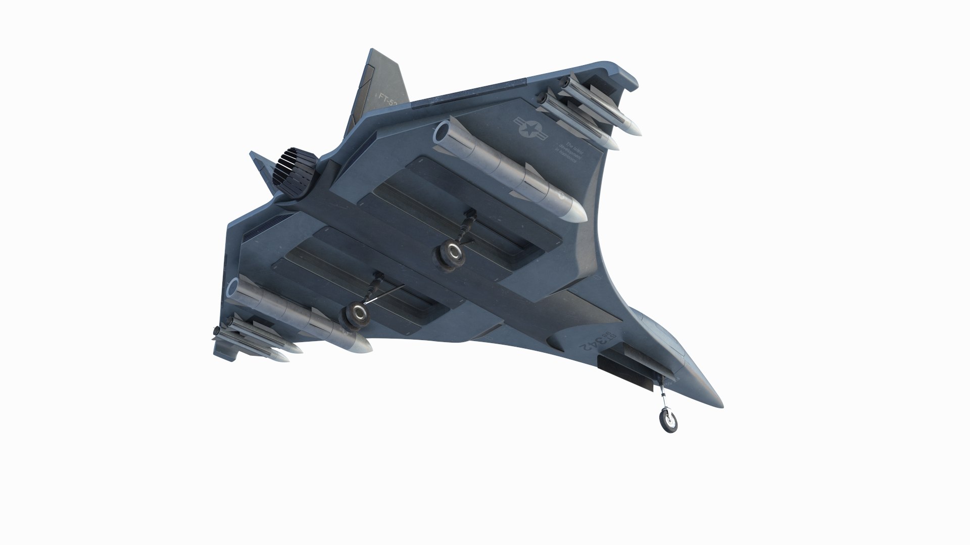 3D Sci-FI Futuristic Aircraft Fighter Concept Model - TurboSquid 2097848