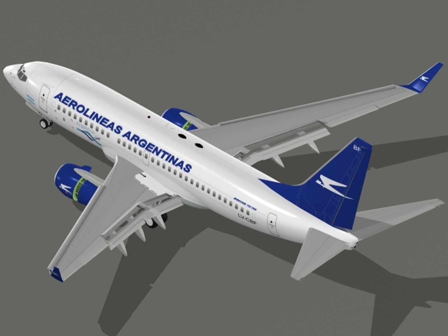 3d Boeing 737-700 Aerolineas Argentinas