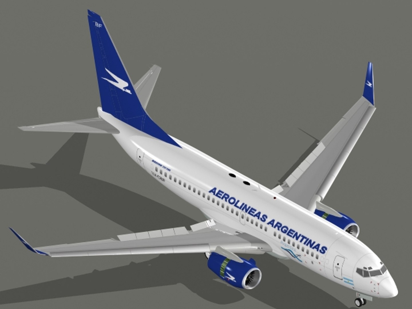 3d Boeing 737-700 Aerolineas Argentinas