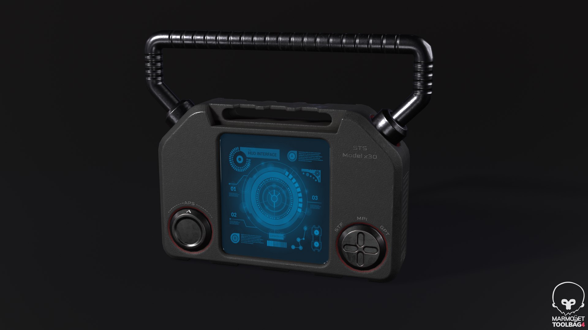 modelo 3d Sci-Fi Remote Device and Textures - TurboSquid 2026732