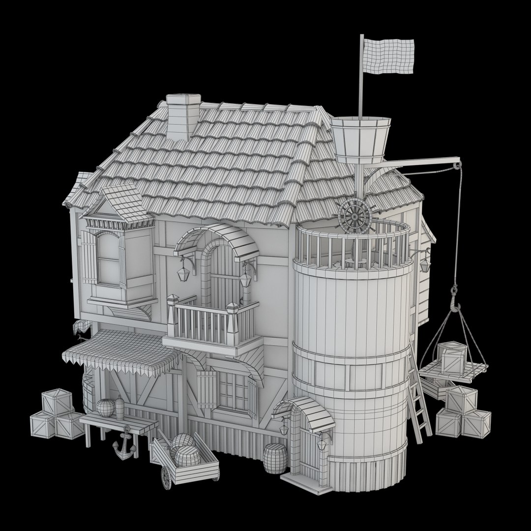 Pirate House 3d Model