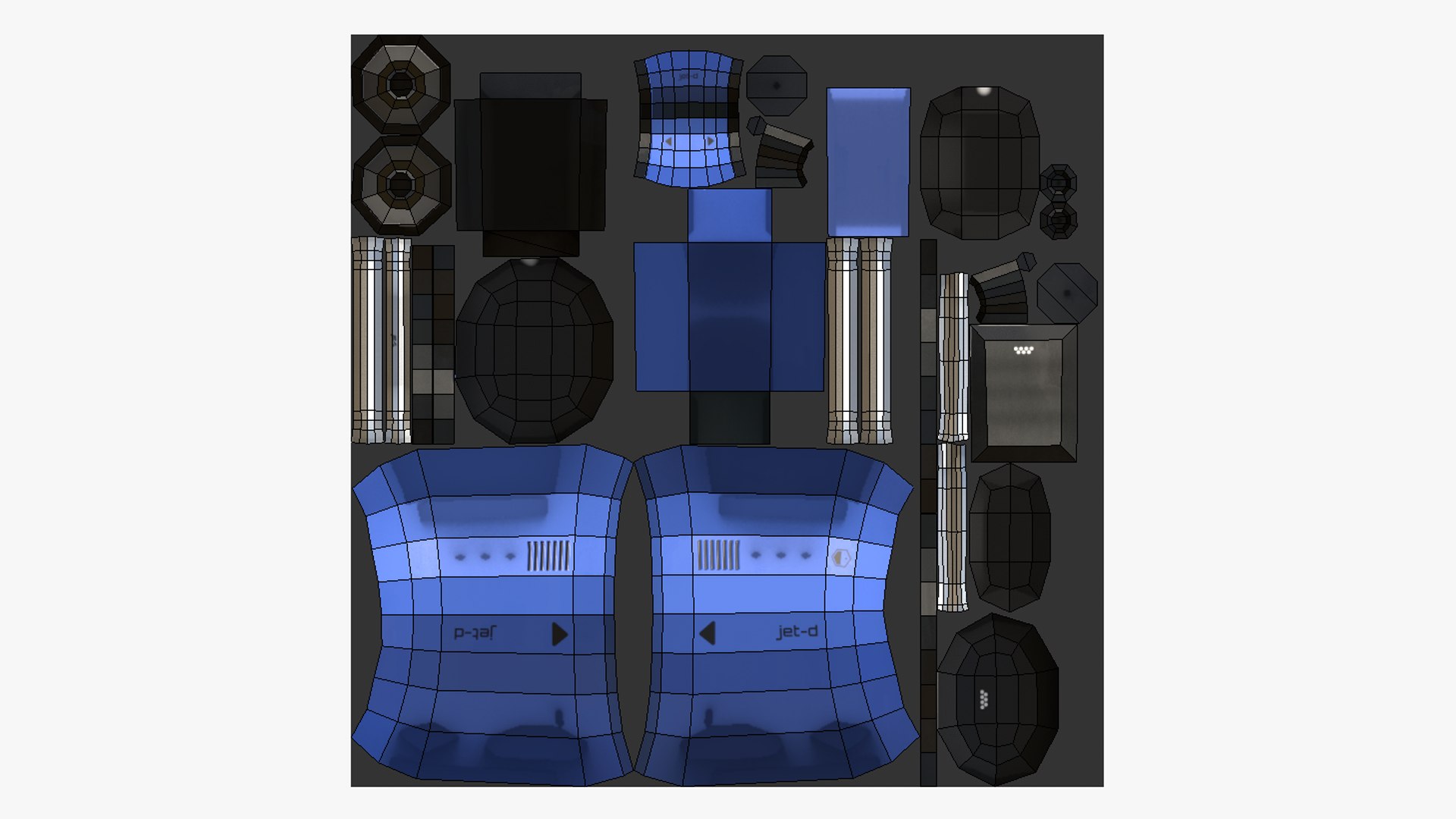 Jetpack Low Poly D03 - SciFi Character Design 3D - TurboSquid 2255367