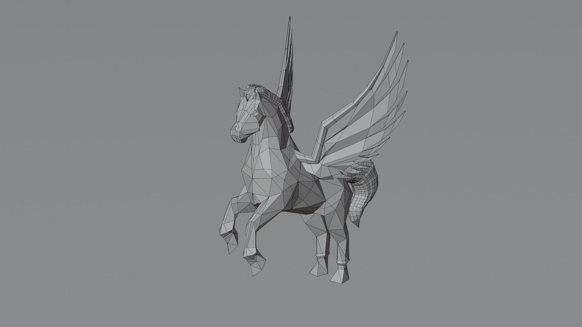 3D Pegasus Winged Horse Horse With Wings Flying Divine Rigged ...