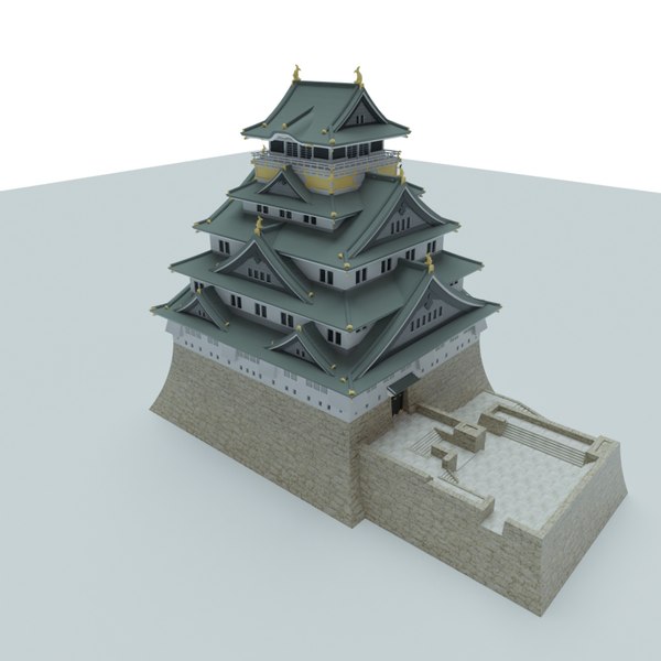 Japanese Castle in Blender Modelo 3D - TurboSquid 2033753