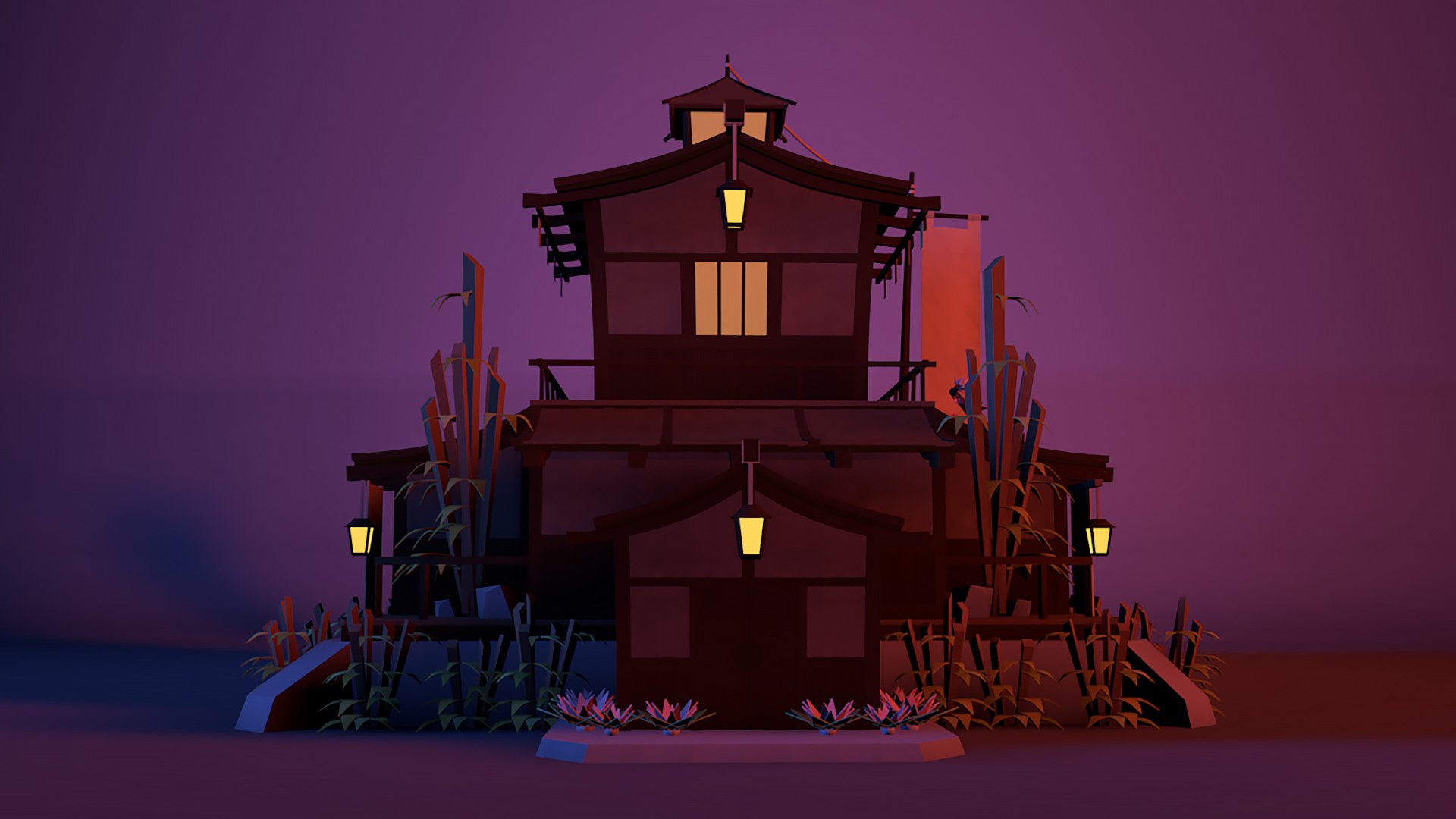 3D Samurai House - TurboSquid 2052428