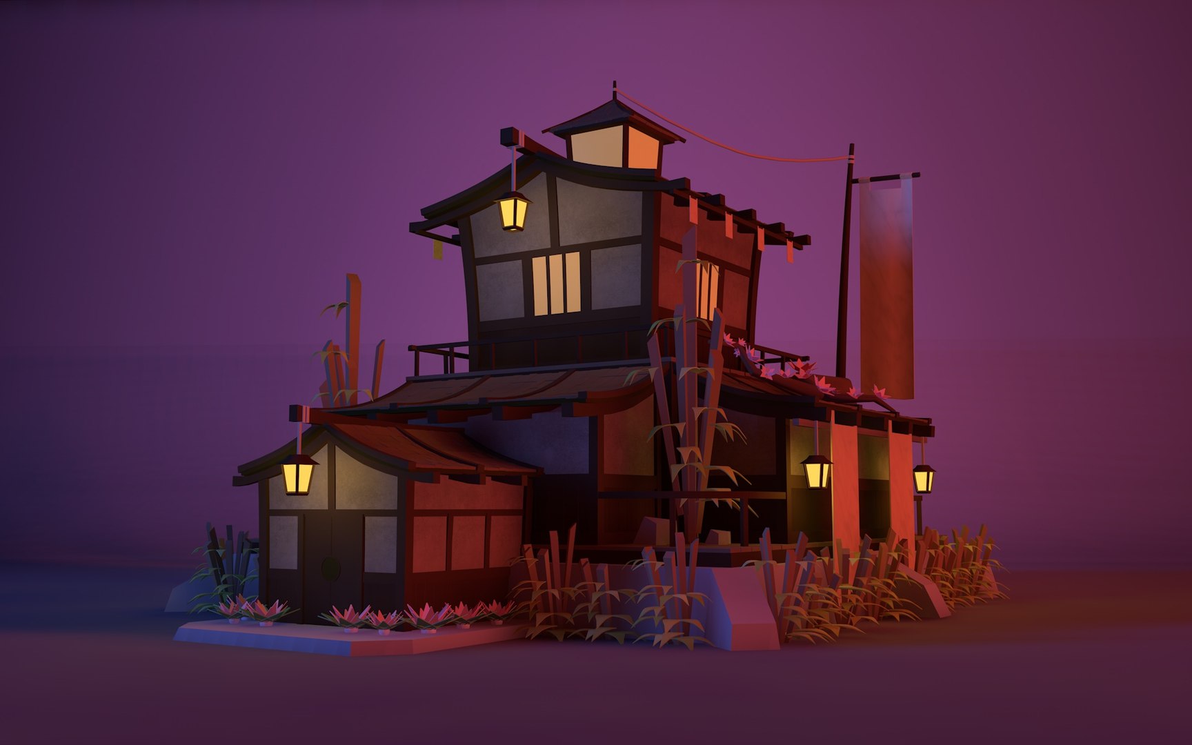 3D Samurai House - TurboSquid 2052428