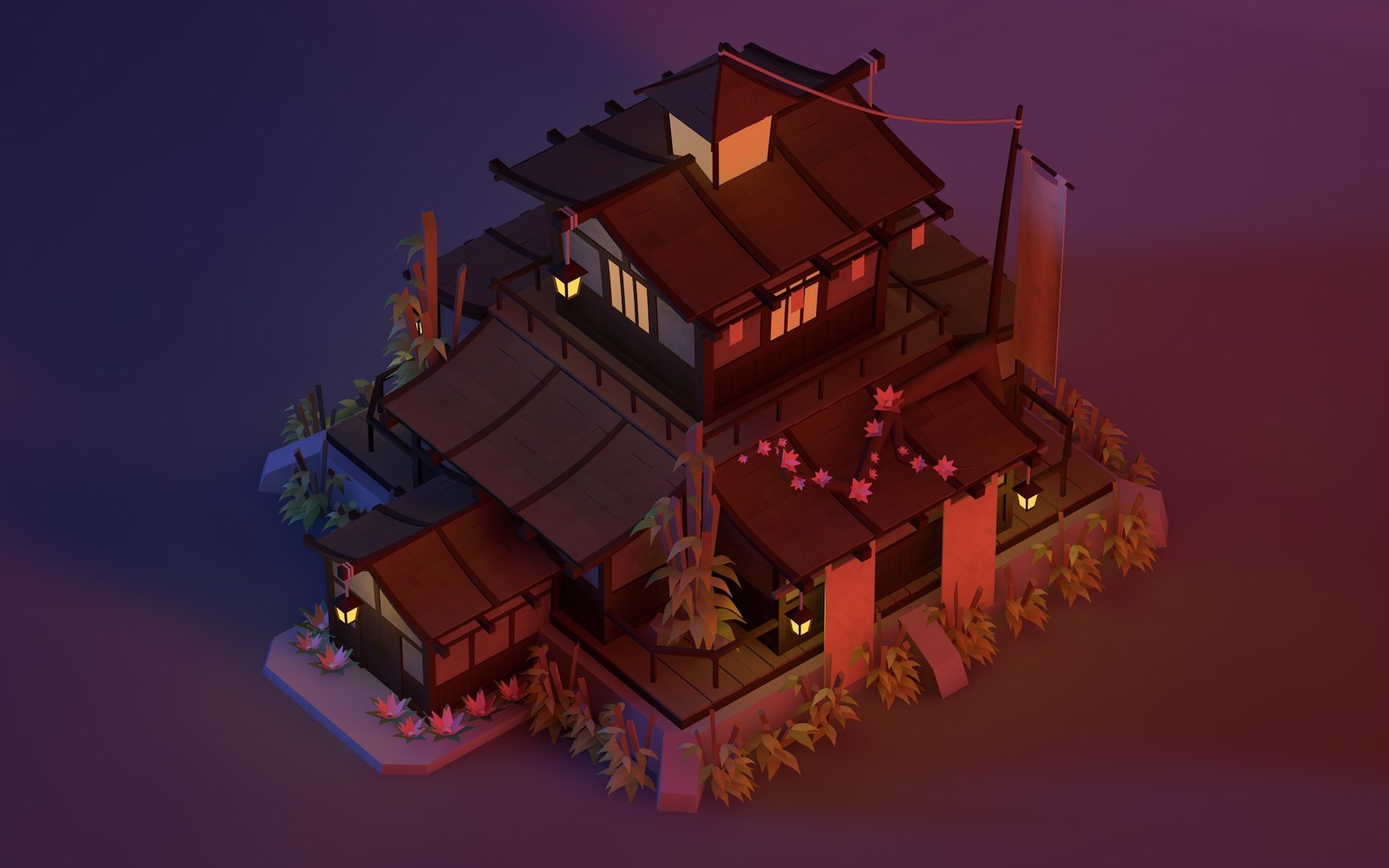 3D Samurai House - TurboSquid 2052428