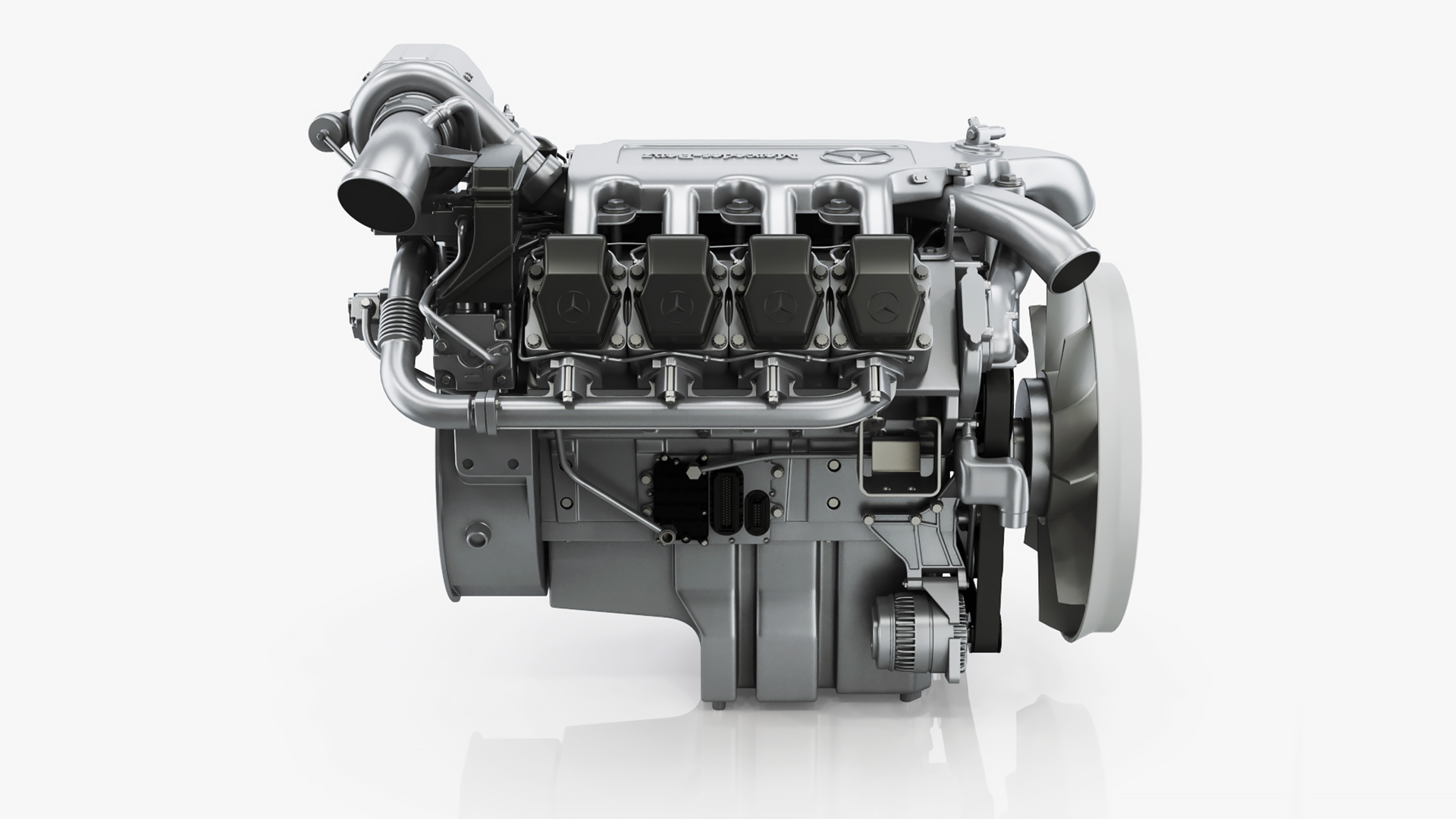 3D Mercedes-benz Om502la Diesel Engine - TurboSquid 1425005