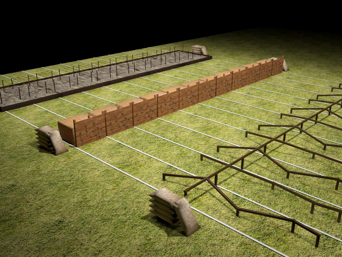 Obstacle course 3D model - TurboSquid 1192452