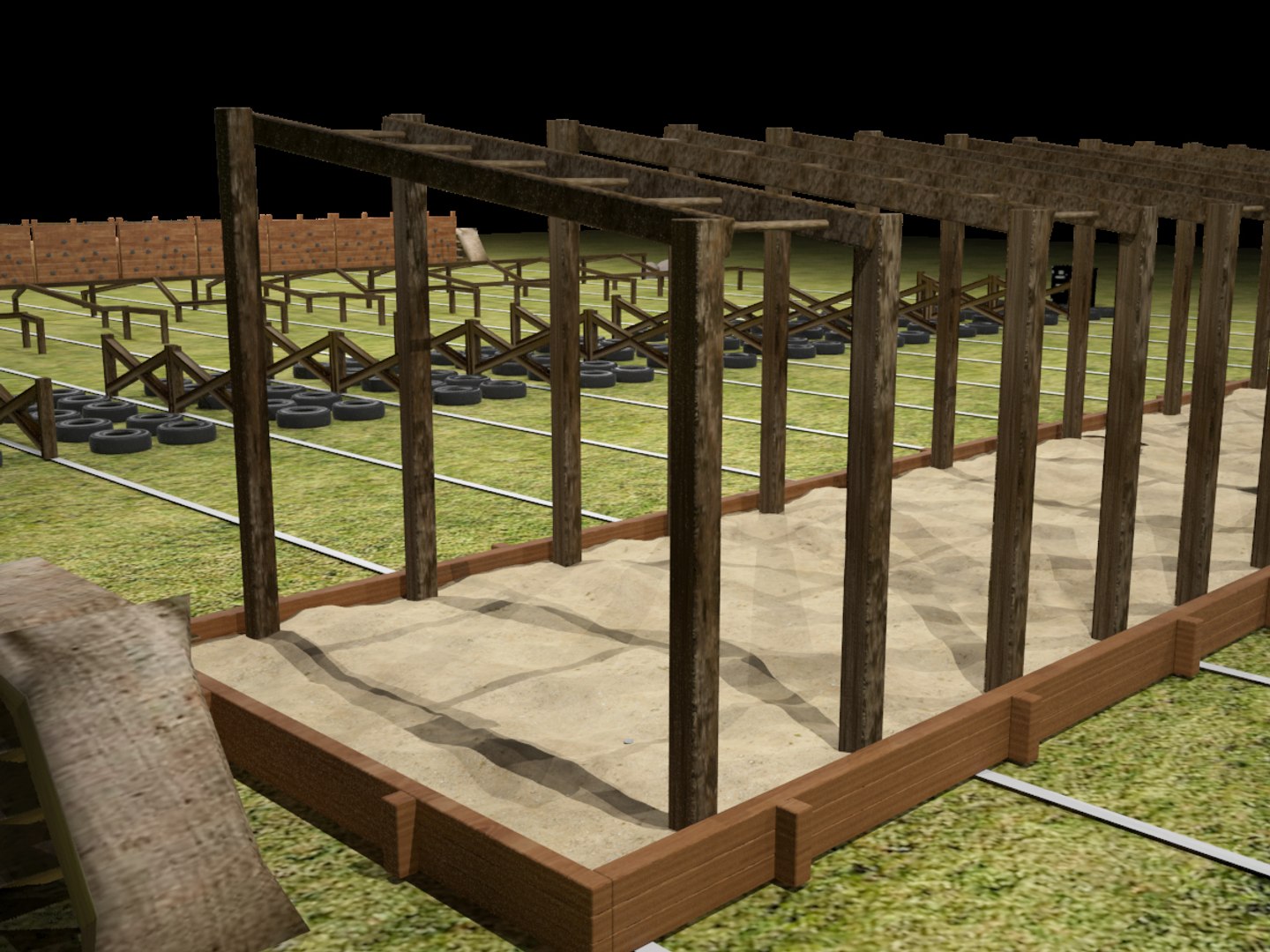 Obstacle course 3D model - TurboSquid 1192452