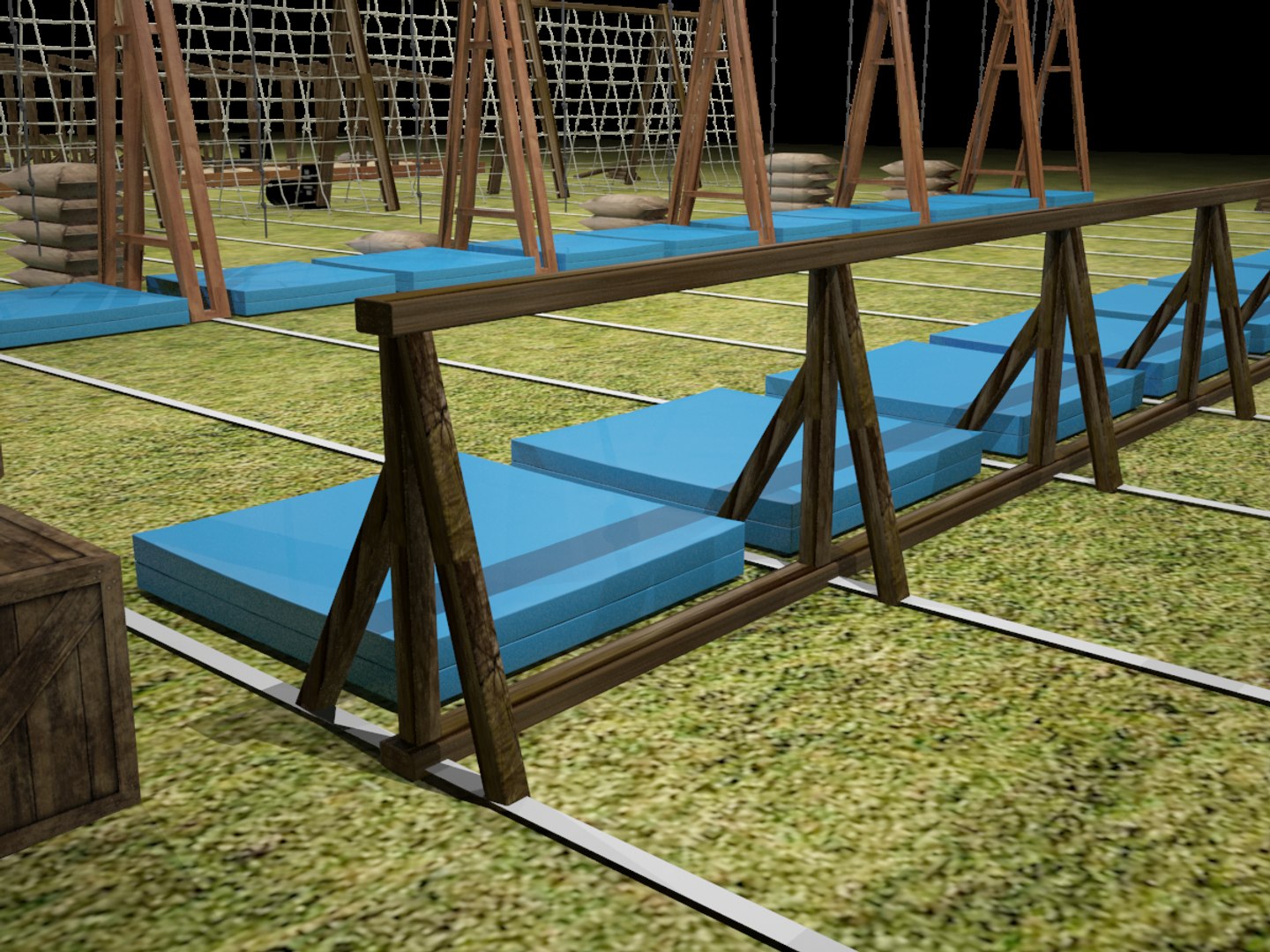 Obstacle course 3D model - TurboSquid 1192452
