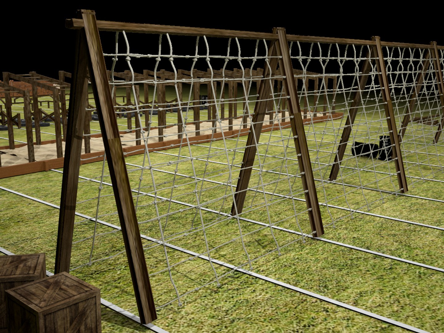 Obstacle course 3D model - TurboSquid 1192452