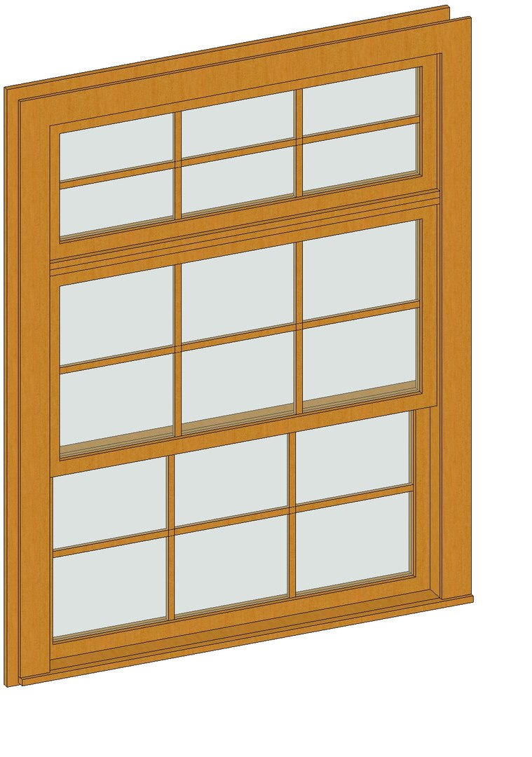 Building Revit Family Window Double Hung