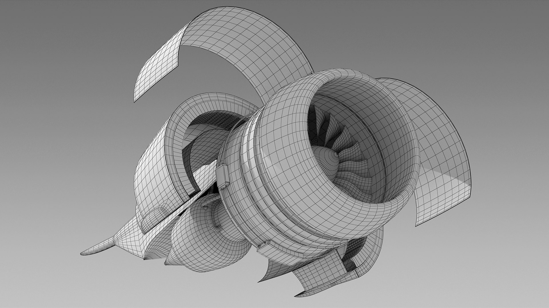 GE90 Jet Engine 3D model - TurboSquid 2162891