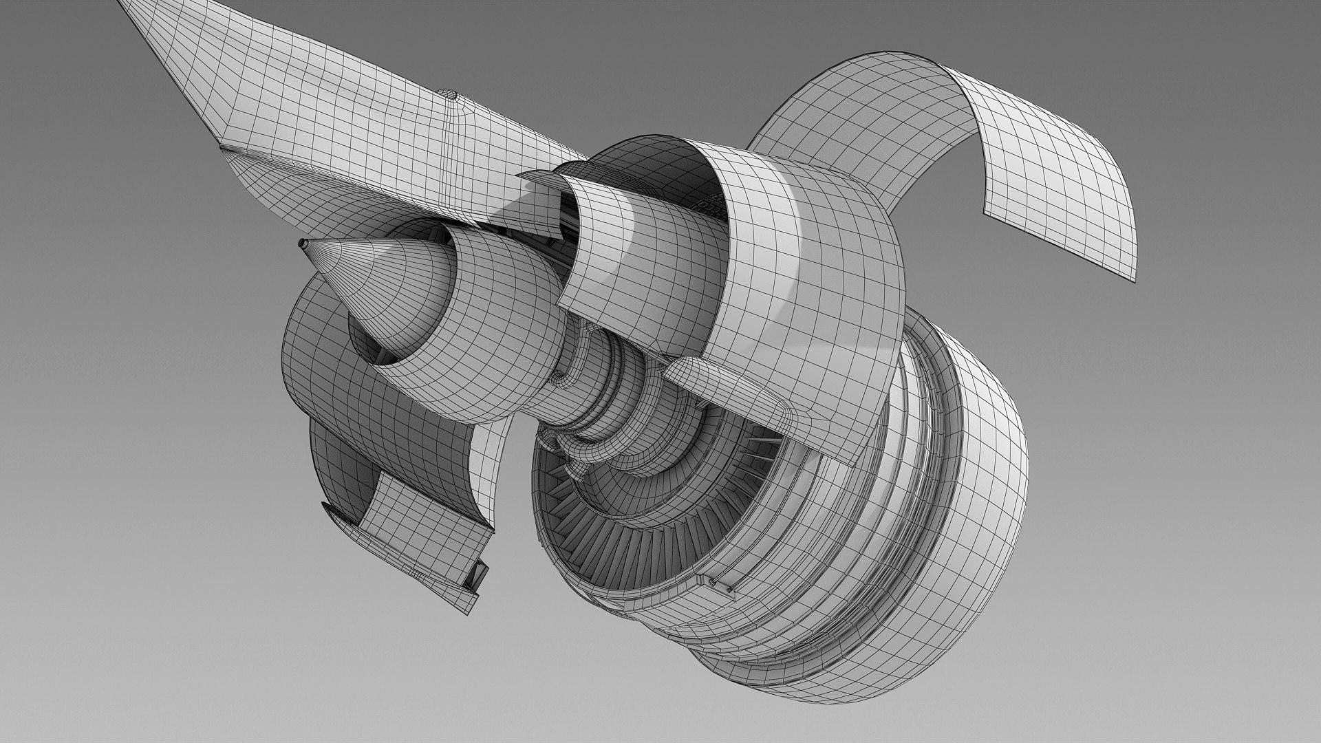 GE90 Jet Engine 3D model - TurboSquid 2162891