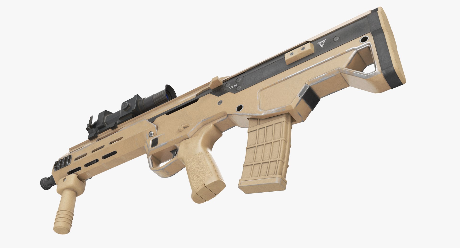 3D Msbs Assault Rifle - TurboSquid 1242615