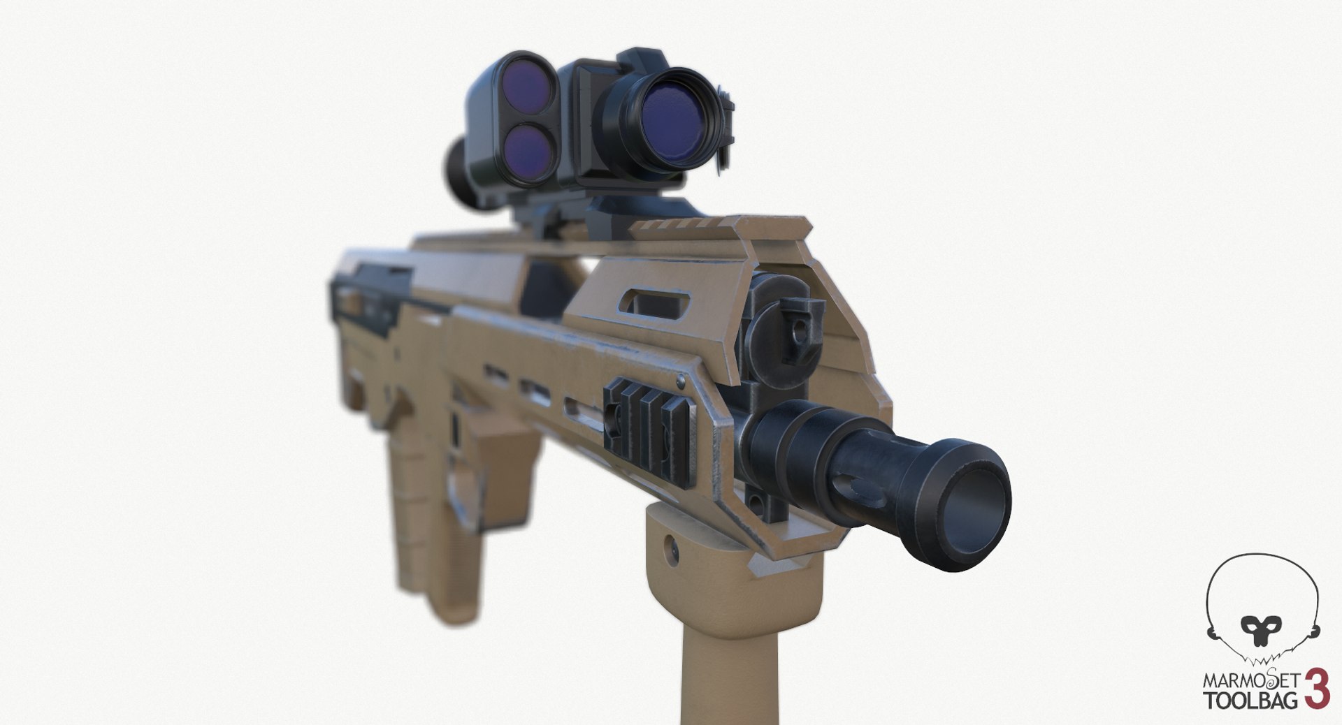 3D Msbs Assault Rifle - TurboSquid 1242615