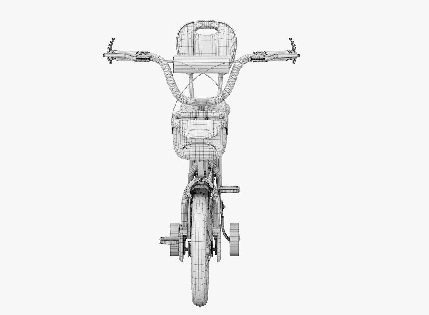 3D Model Junior Kid Pink Kids Cycle - TurboSquid 2346873