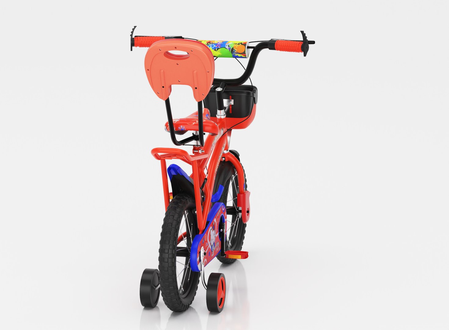 3D Model Junior Kid Pink Kids Cycle - TurboSquid 2346873