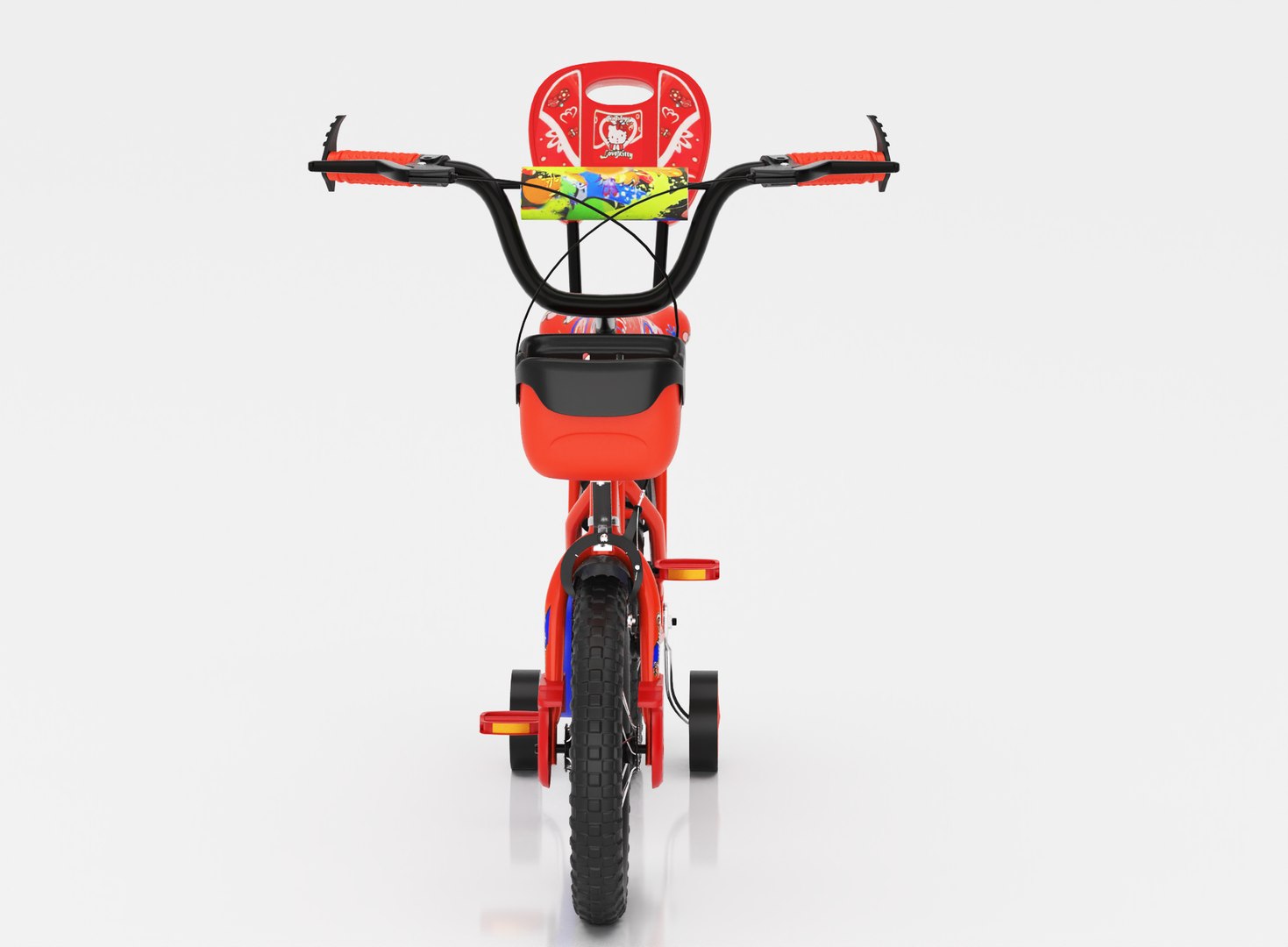 3D Model Junior Kid Pink Kids Cycle - TurboSquid 2346873