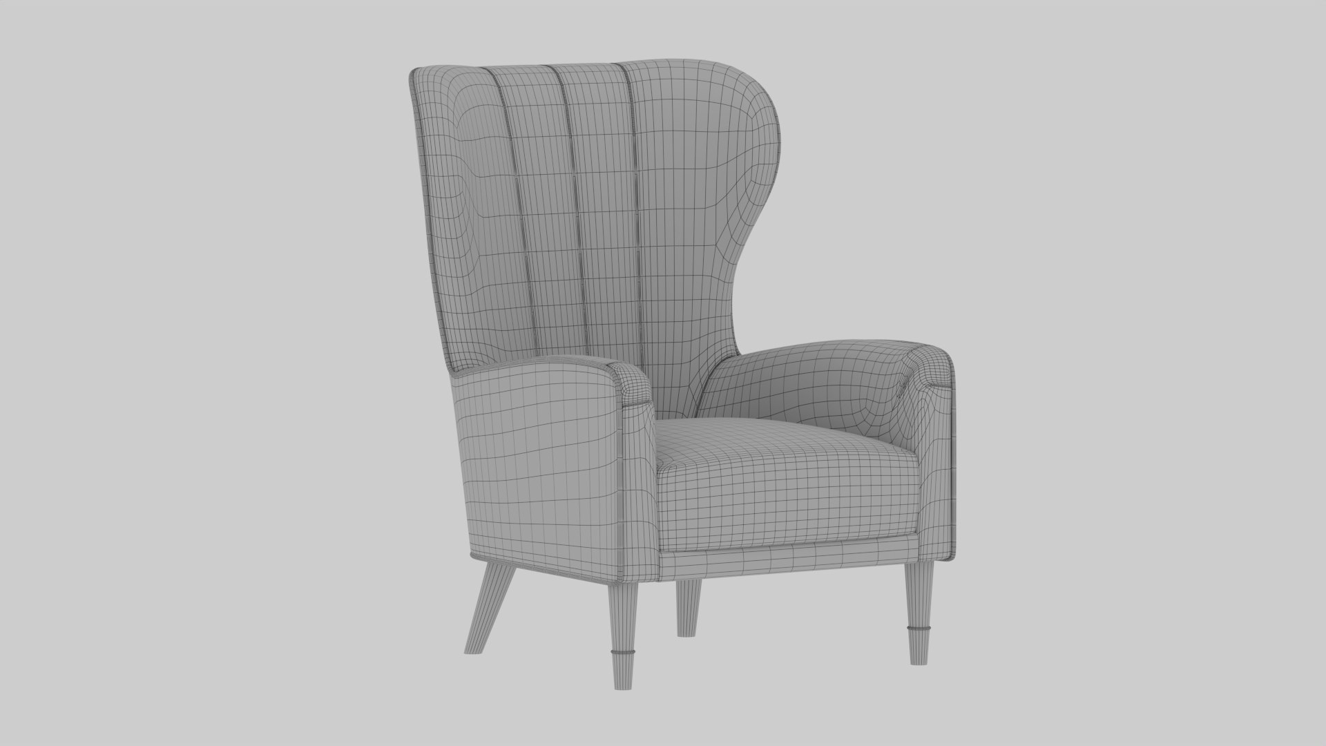 3D LINLEY Cadogan Wingback Chair Model - TurboSquid 2333501