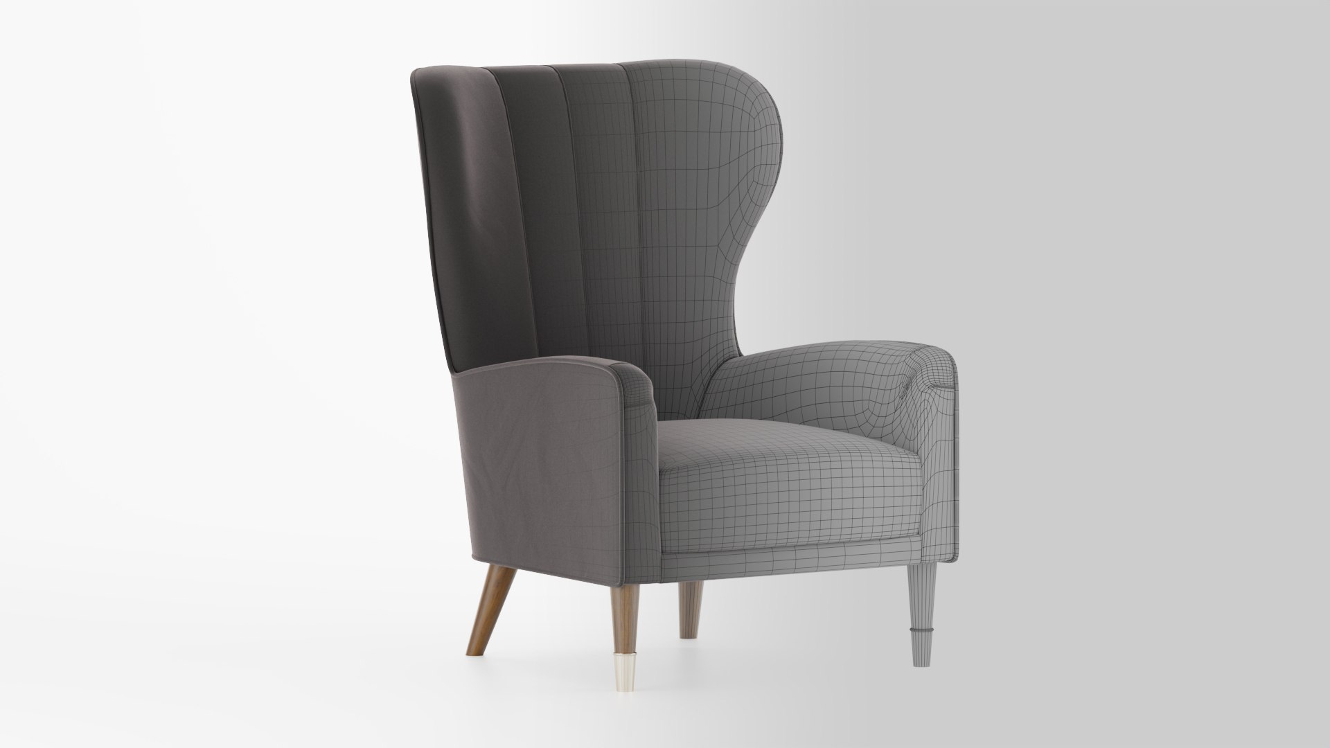 3D LINLEY Cadogan Wingback Chair Model - TurboSquid 2333501