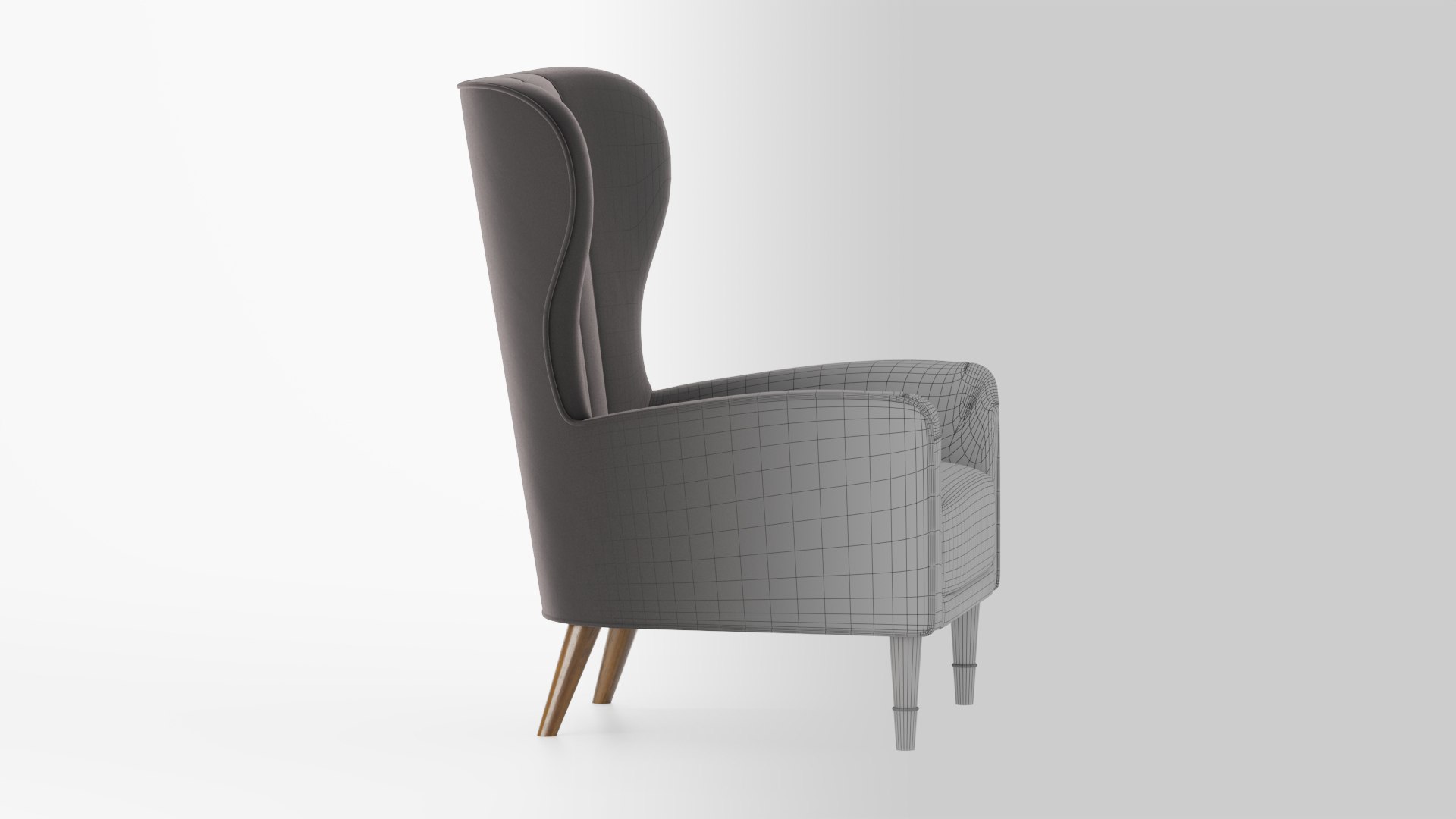 3D LINLEY Cadogan Wingback Chair Model - TurboSquid 2333501