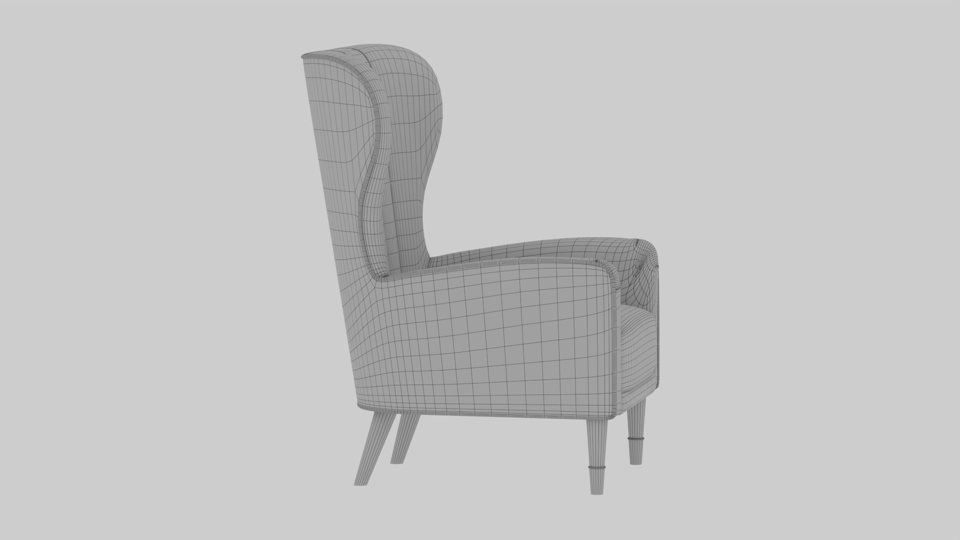 3D LINLEY Cadogan Wingback Chair Model - TurboSquid 2333501