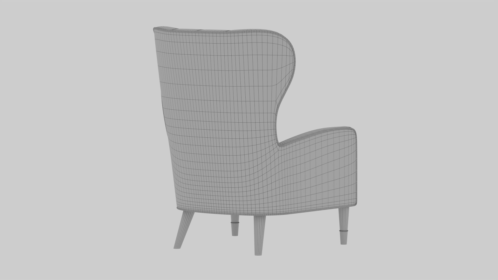 3D LINLEY Cadogan Wingback Chair Model - TurboSquid 2333501