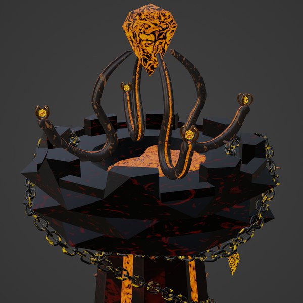 3D hell tower with chains inferno - TurboSquid 2012828