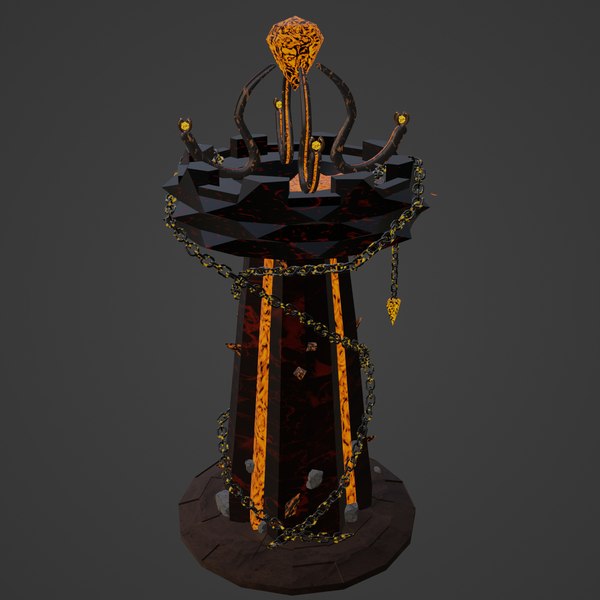3D hell tower with chains inferno - TurboSquid 2012828