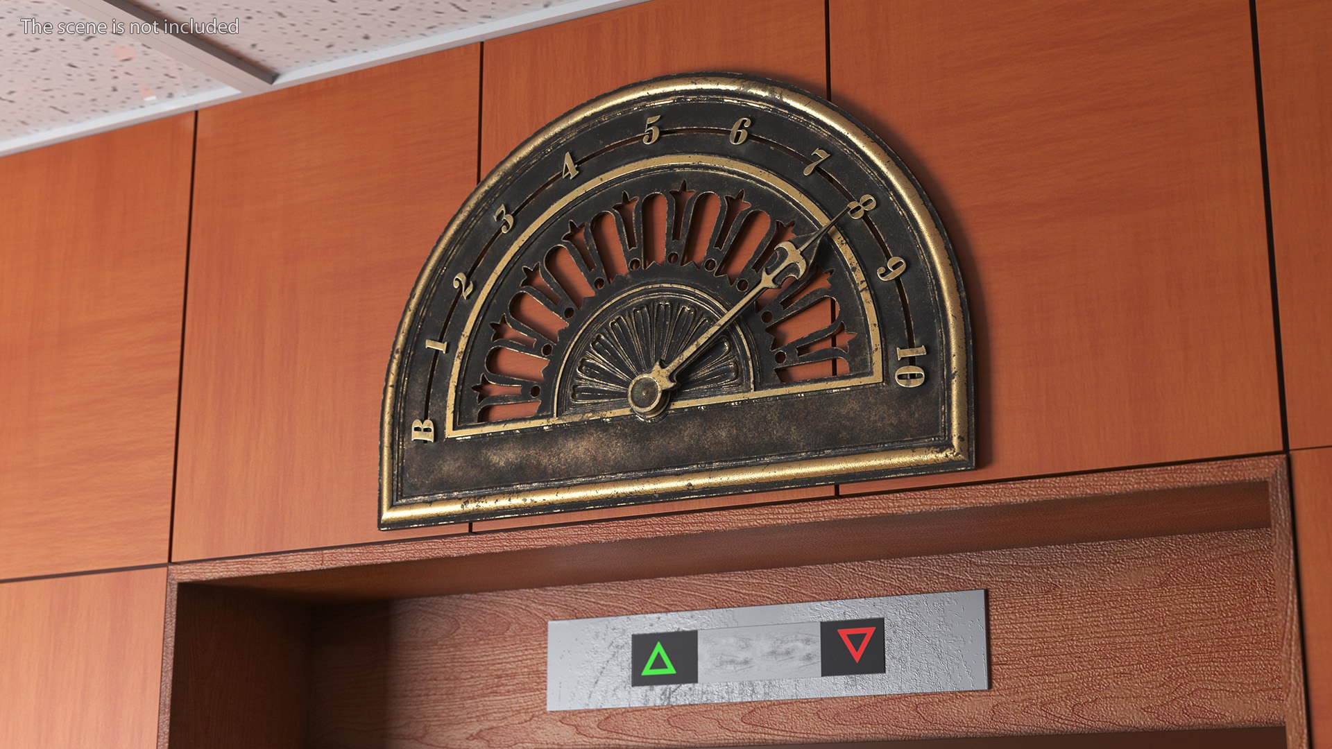 Antique Elevator Floor Indicator 3D - TurboSquid 2279800